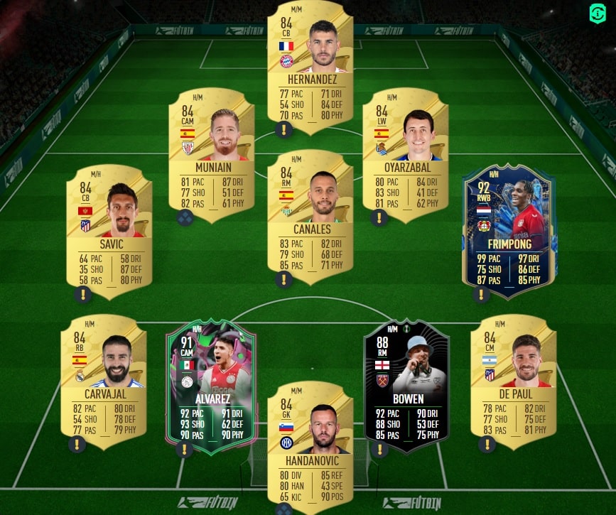 Fifa 23 Dce Fut Solution Choix Joueur Tots Ou Métamorphosés 1 92